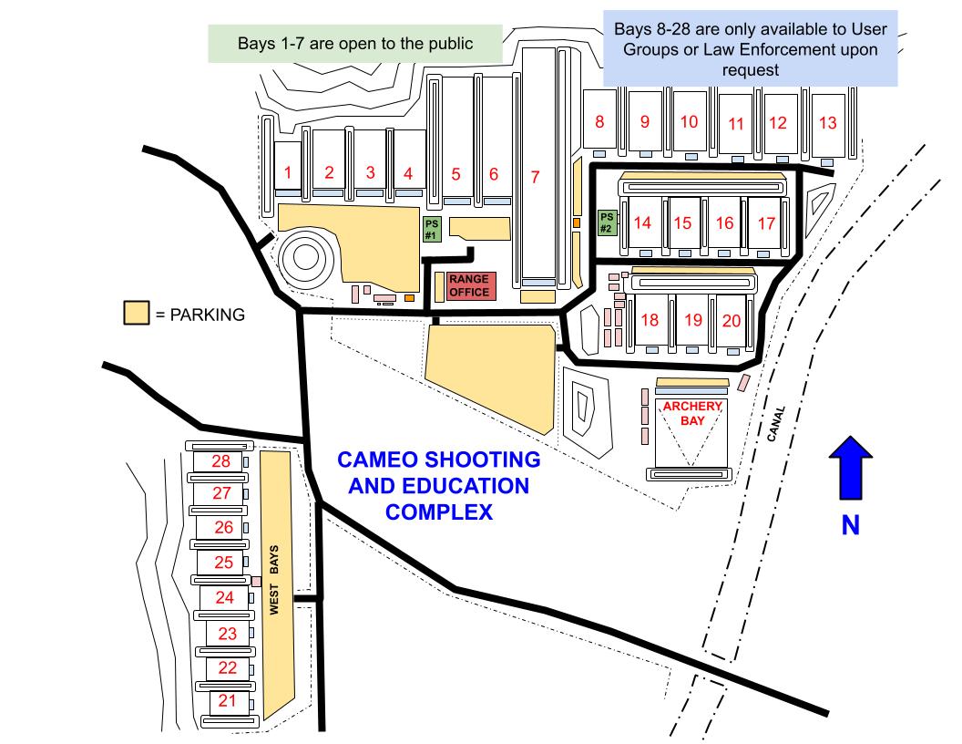Range Maps - Cameo Shooting and Education Complex